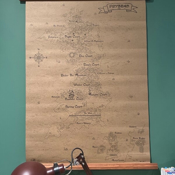 Map of Frank Herbert's DUNE Series, Arrakis World Map 70*100cm, Caladan ...