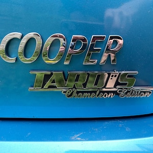 TARDIS Chameleon Edition Dr Who Car Emblem Chrome Plastic Not a Decal ...