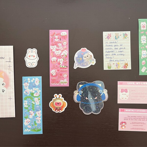 HOLOGRAPHIC Cute Brown Plushie Sticker Sheet, Cute Stationery Bundle ...