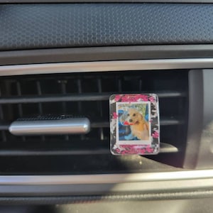 Mini Personalized Resin Photo Car Vent Clip, Anniversary/couples Gift ...