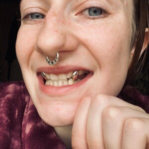 Handmade Custom .925 Sterling Silver Fang Grillz - Etsy