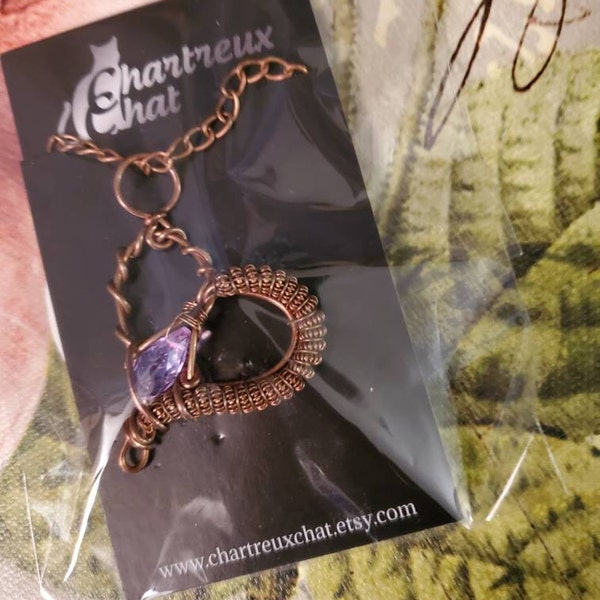 Copper Wire Bat Necklace/100% Copper Wire Wrapped Red Jasper Bat ...