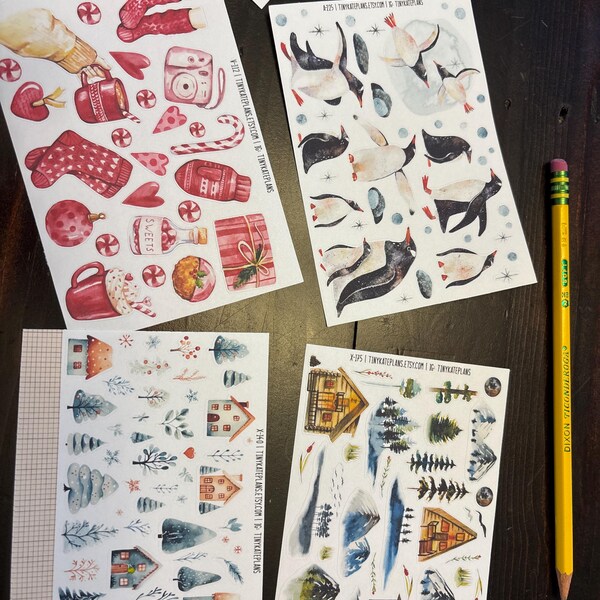 Blank Calendar Planner Stickers, Calendar Planner Stickers, Monthly ...