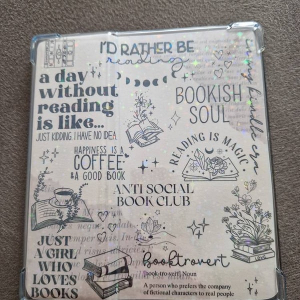Kindle Insert Kindle Srickers Brown Paper E-reader Holographic Insert ...