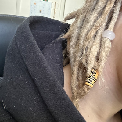 2 Hematite Large Hole Loc Beads 6mm Bead Hole - Etsy