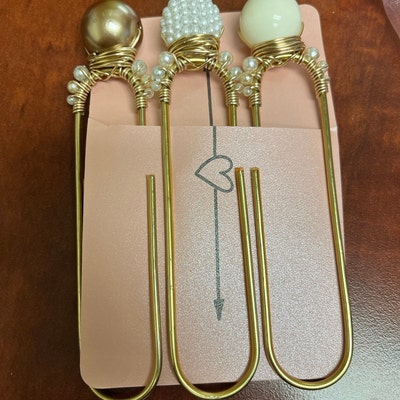 3pk Paperclip 4 Inch Bookmarks Planner Charm Travelers Planner Bookmark ...