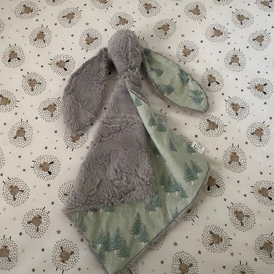 Bunny Lovey Sewing PATTERN Instant Download, DIY Baby Lovey in Minky ...