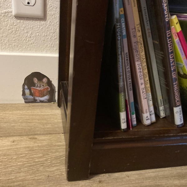 Realistic Mouse Hole Wall Sticker - Free Shipping - Etsy