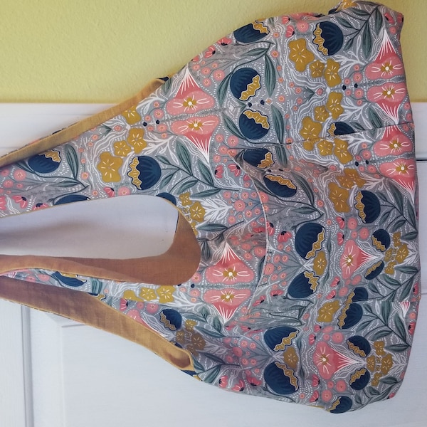 Slouchy Bag Sewing Pattern & Sewing Tutorial | Tote Bag Pattern | Boho ...