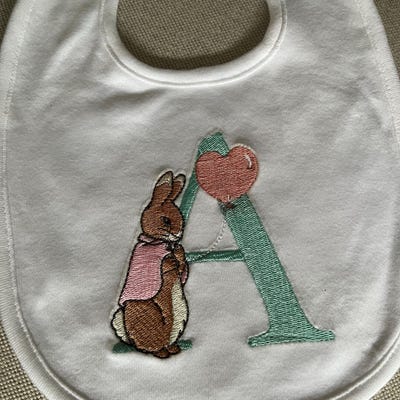 Peter Rabbit 3inch Alphabet A-Z Machine Embroidery Font Digital ...