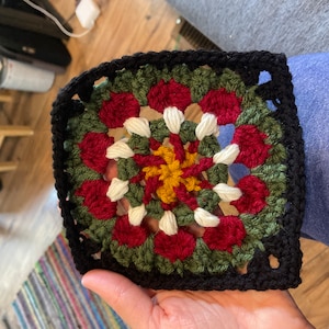Mushroom Fairy Ring Granny Square Crochet Pattern PDF Instructions - Etsy