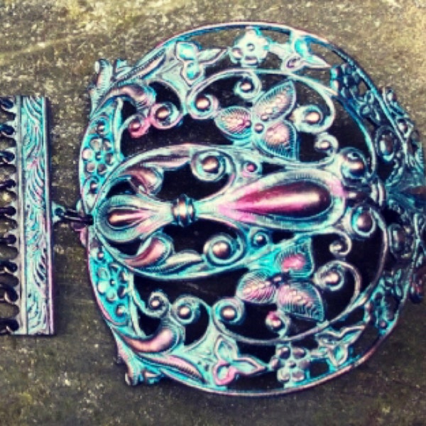 Large Leafy Swag Centerpiece Plaque, Raw Unfinished Brass, Sold by ...