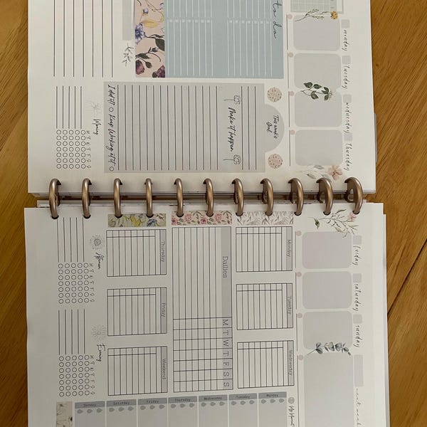 Undated Teacher Student Weekly Planner Printable - Homeschool Planner ...