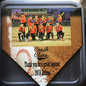 Baseball Home Plate Plaque, Baseball Award, Team Gift, Baseball Gift ...