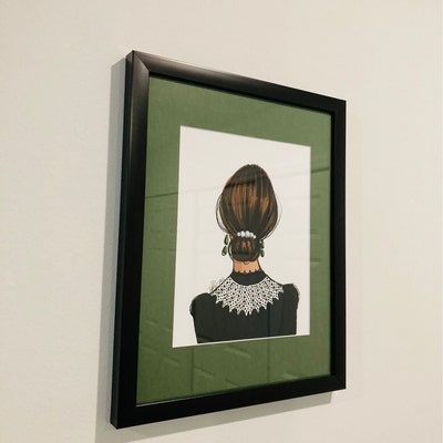 I Dissent fashion Illustration Print - Etsy