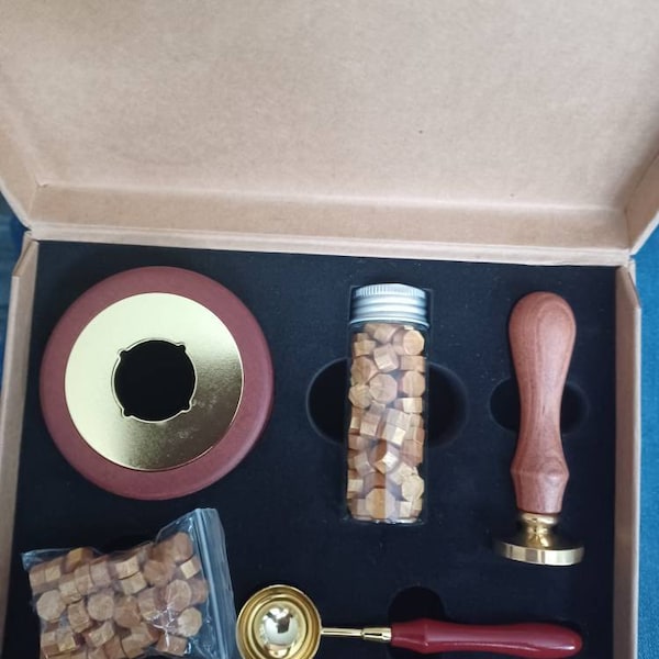 Custom Wax Seal Stamp Kit for Wedding Invitation, Personalized Logo Wax ...