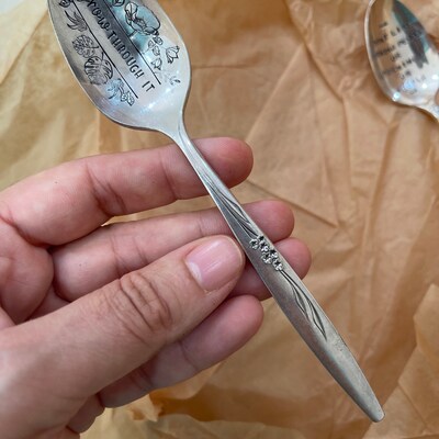 Stamped Silver Spoon Love Poem Gift for Him Gift for Her - Etsy
