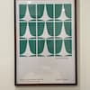 ARMENIAN MYTHOLOGY DRAGON Poster Print Mid Century Modern Bauhaus ...