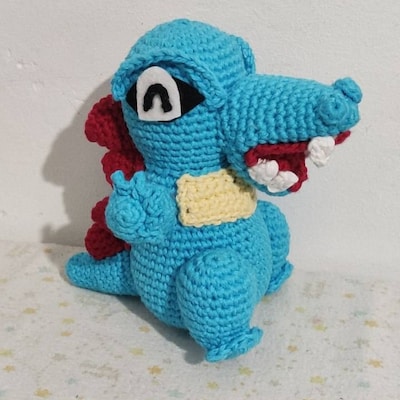 Totodile Pattern Crochet Pokemon Amigurumi PDF - Etsy