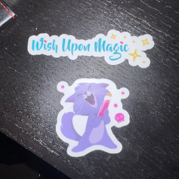 Yzma Cat With Potion Transparent Sticker/ Laptop iPhone Water Bottle ...