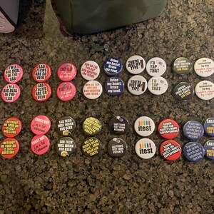 Superhero Comic Book Call Outs Words Fight Sounds Pin Back Button Party ...