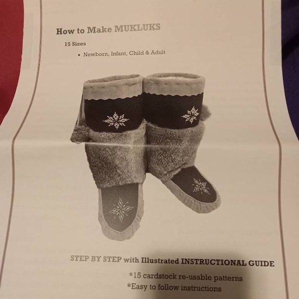 How to Make Mukluks ~ Step by Step Instructional Guides Easy Reusable ...