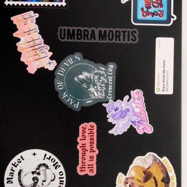 ACOTAR Rhys Heart Clear Vinyl Sticker/ ACOMAF Sticker/ Rhysand/ Bookish ...