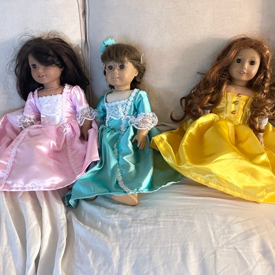 18 Inch Doll Colonial Formal Dress, Hamilton Doll Dresses, 18 Inch Doll ...