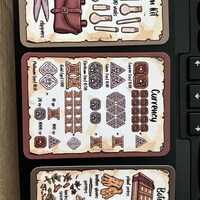 DND Equipment Packs Complete Set of Visual Aid Reference Cards Digital ...