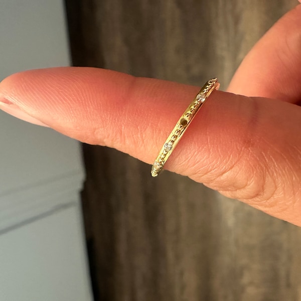 Thin Gold Ring Stacking Ring Minimalist Ring Simple Ring Thin Ring ...