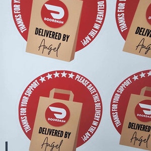 Cute Food Delivery Stickers Increase Your Tips BUNDLE OF 8 - Etsy