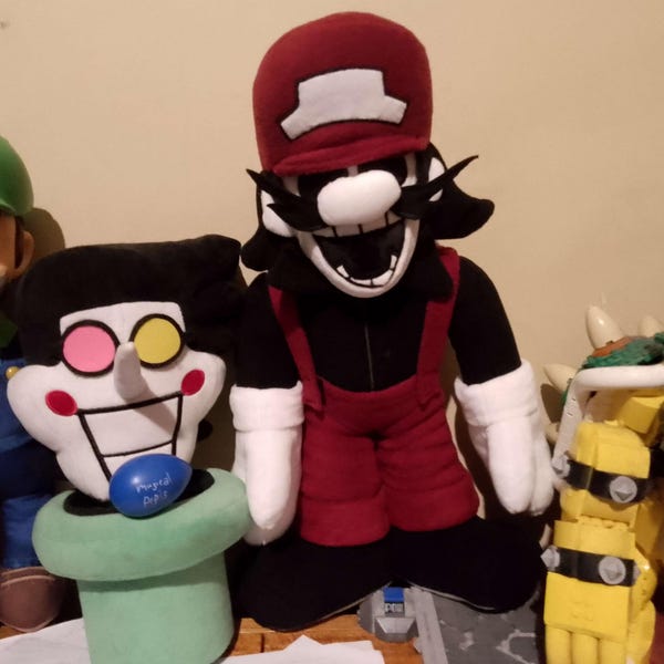 MX. Mario '85. FNF. Mario's Madness. Large Plush Toy. Size 19 Inch(50 ...