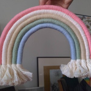 Terracotta Peach & Teal Rope Rainbow | Etsy