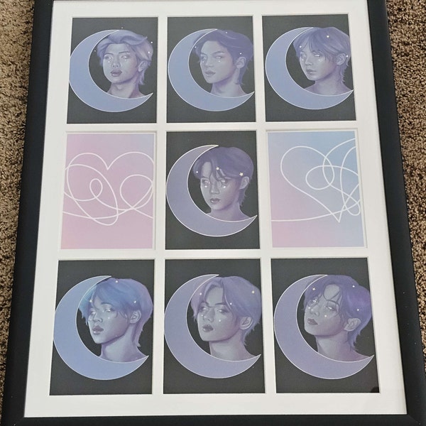 BTS Save Me Illustrated Print unframed - Etsy