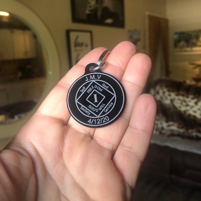 Personalized NA Anniversary Key Tag, Anodized Aluminum Narcotics ...