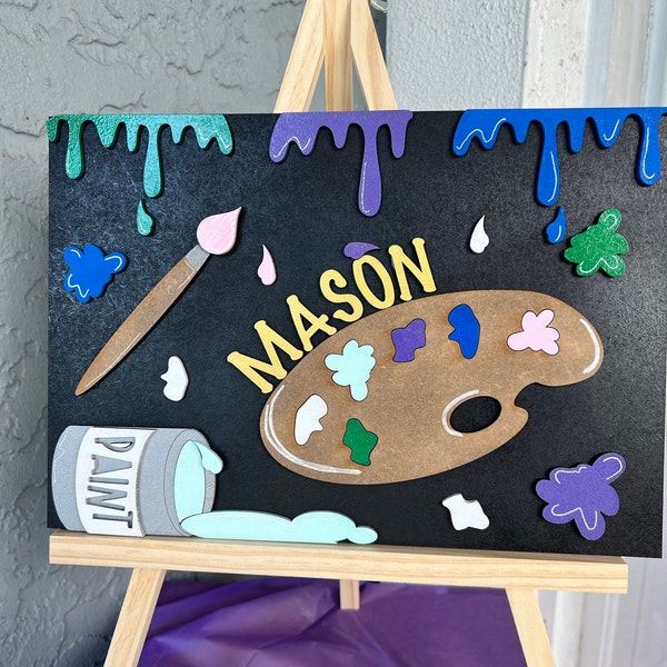 Welcome to Our Classroom Art Teacher Sign Sign SVG - Paint Art Teacher ...