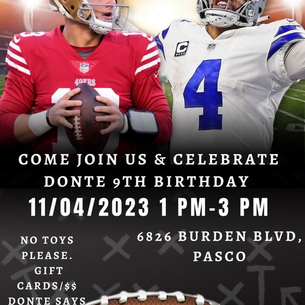 Baltimore Ravens | Football Invitation | Editable Football Invitation ...