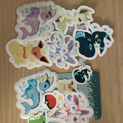 Eeveelution Sticker Set Weatherproof Stickers - Etsy