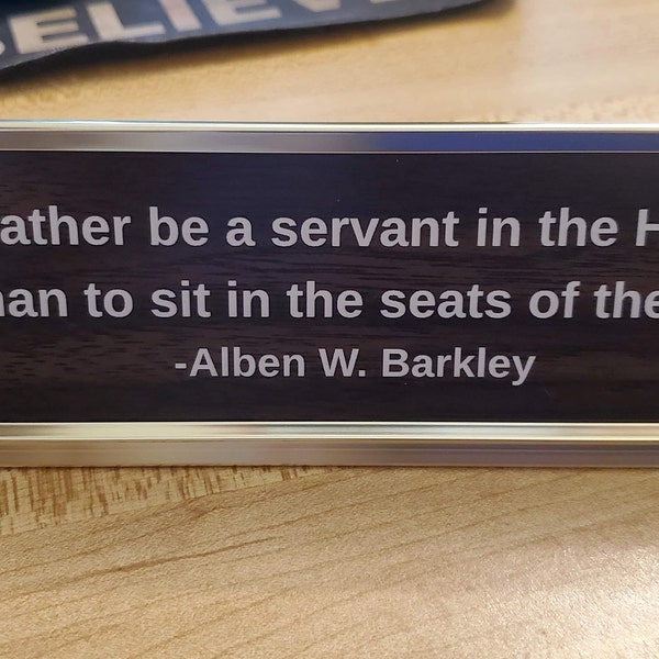 Custom Engraved Desk Name Plate Funny Desk Sign Boss Gag Gift Office ...