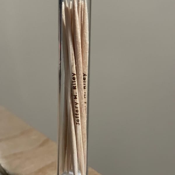 Round Toothpicks With Custom Party Personalized Toothpicks Party ...