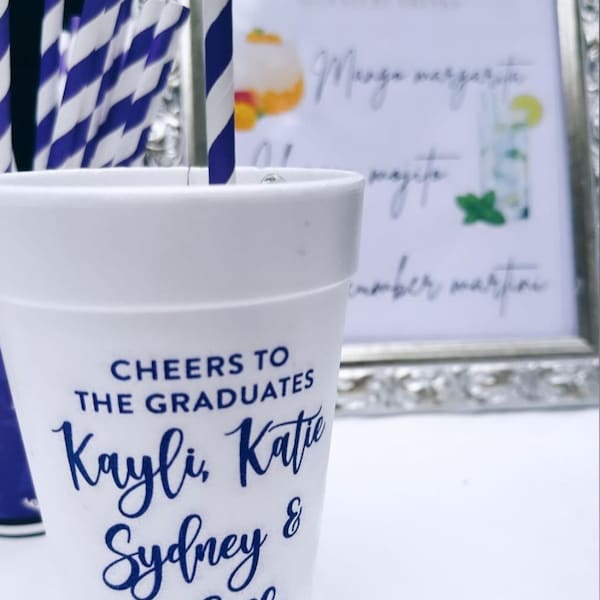 Custom Printed Styrofoam Cups, Foam Cups, Personalized Party Cups ...