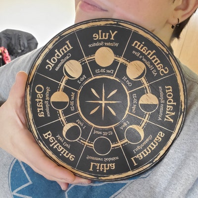 Moon Phase Wheel of the Year // Pagan Witch Calendar Board // Magickal ...