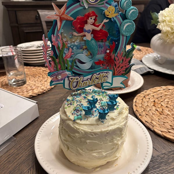 Mermaid Cake Topper - Etsy