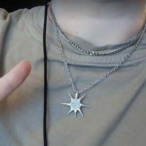 Y2k Grunge Cyber Spiky Heart Necklace, Goth Alt Jewelry, Statement ...