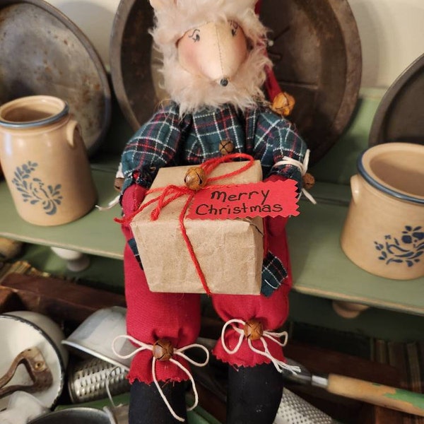 Primitive Christmas Mouse Pattern Christmas Thyme Mouse Doll Instant ...