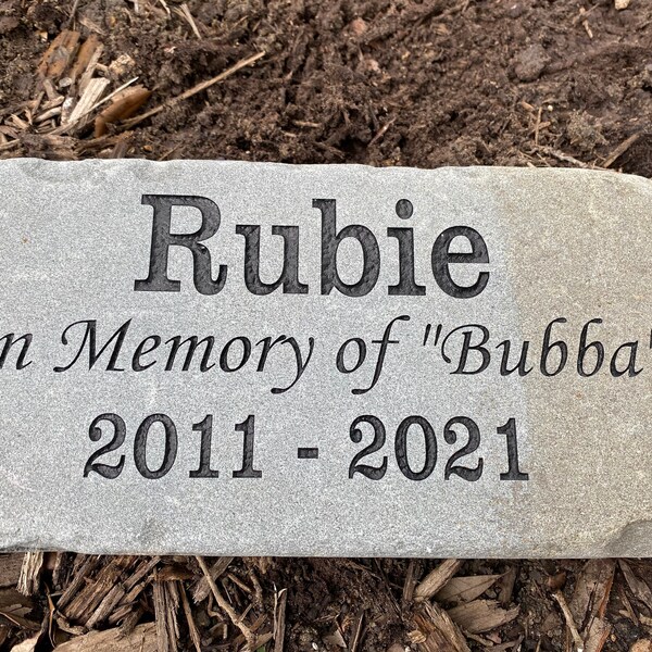 Bluestone Rock, 6" X 12" Paver Custom Engraved Memorial Sign, Custom ...
