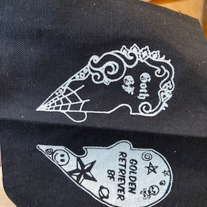 Undead Vampire Teeth Gothic Patch Screenprinted Cloth Patch - Etsy