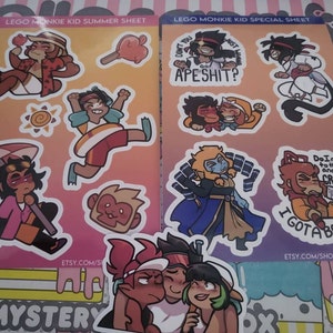 LMK 3 Inch Vinyl Stickers Monkie King Macaque Nezha Redson MK Mei - Etsy