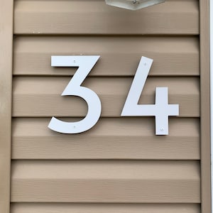 CLASSIC MODERN White House Numbers and Letters for Address, 8 and 12 ...