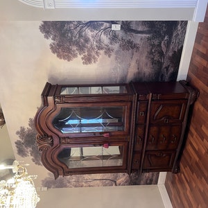 Timeless Scenic Wall Mural, Vintage Forest Scene Wall Mural, Vintage ...